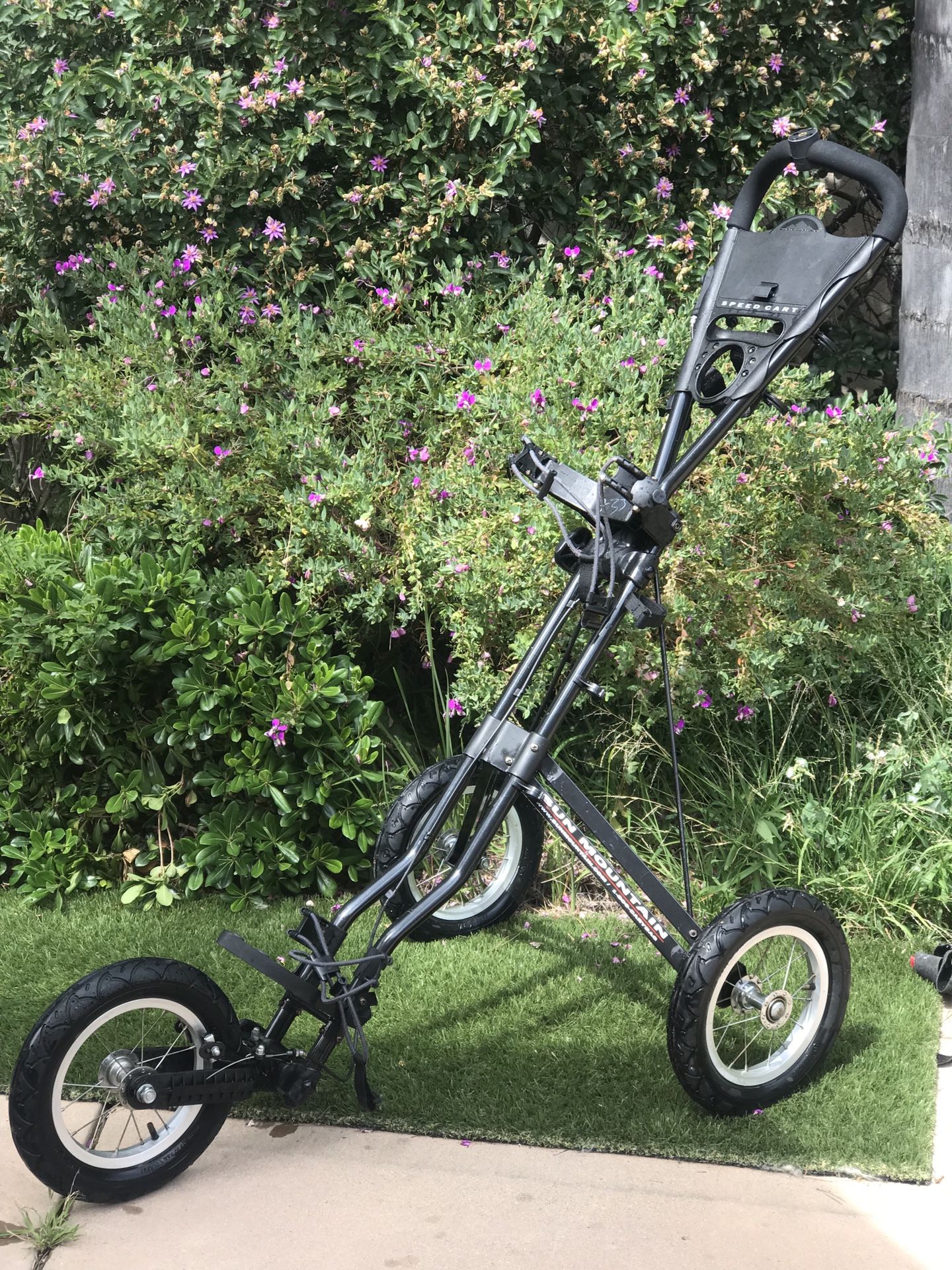 Sun Mountain 3 Wheel Push Pull Speed Golf Cart w/ brakes/air tires for ...