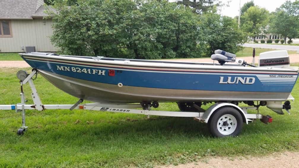 88 Lund Predator 1650 60HP Johnson for Sale in Watertown, MN - OfferUp