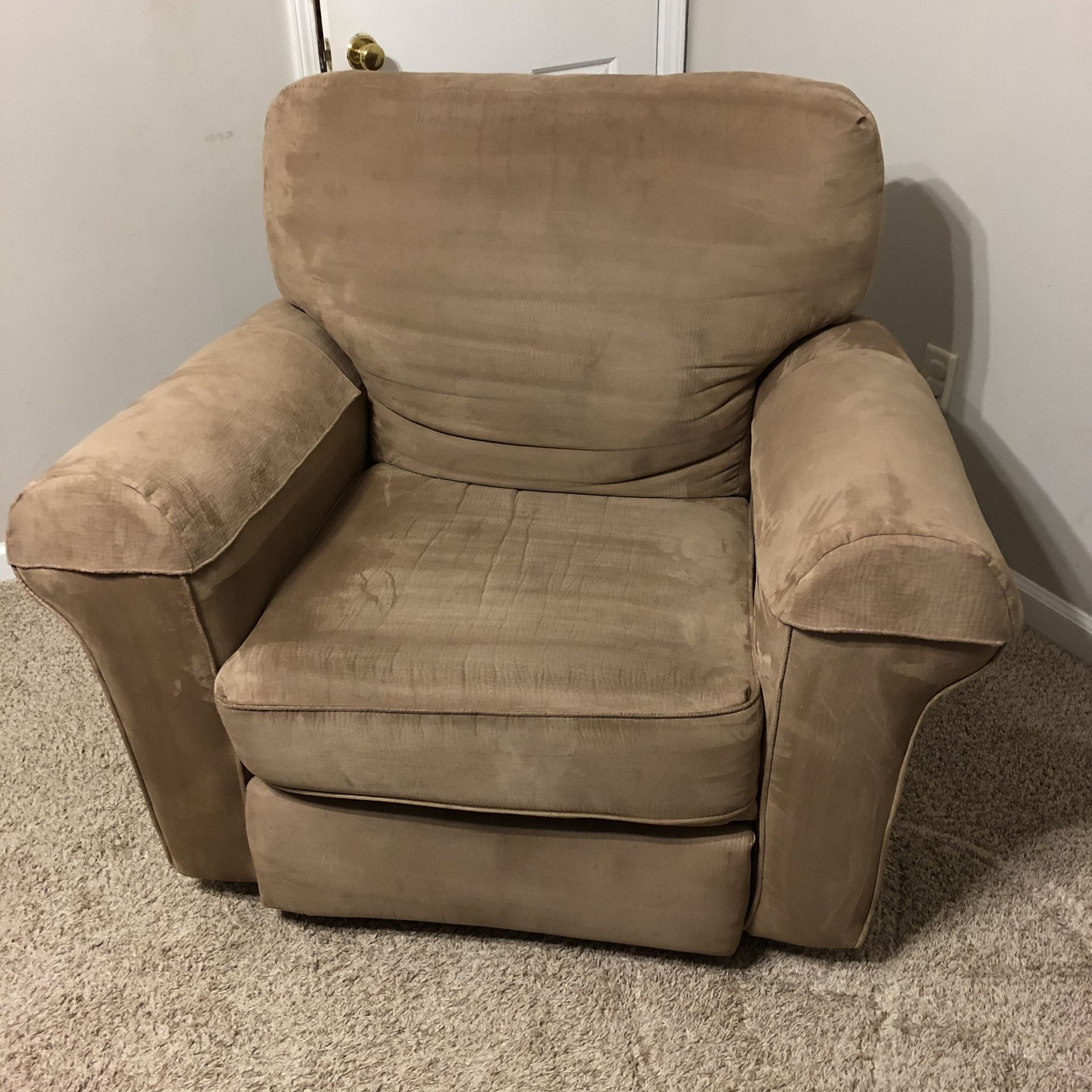 Tan Comfortable Rocking Glider Swivel Chair for Sale in Atlanta, GA ...