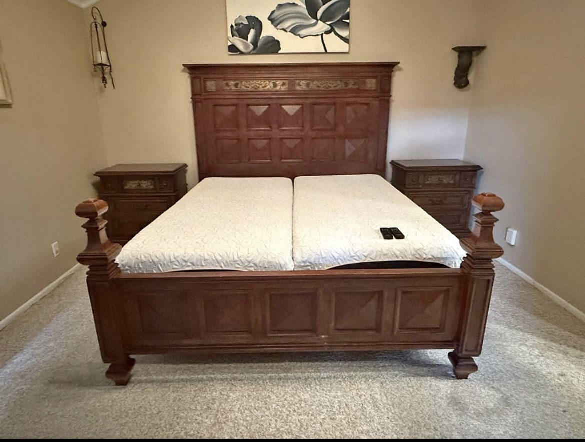 Stanley Furniture Chestnut King Bedroom Set WILL SPLIT UP for Sale in ...