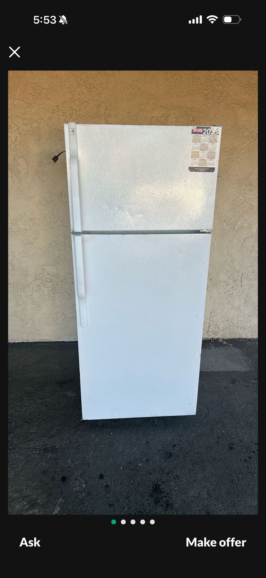 Refrigerator GE for Sale in Riverside, CA - OfferUp