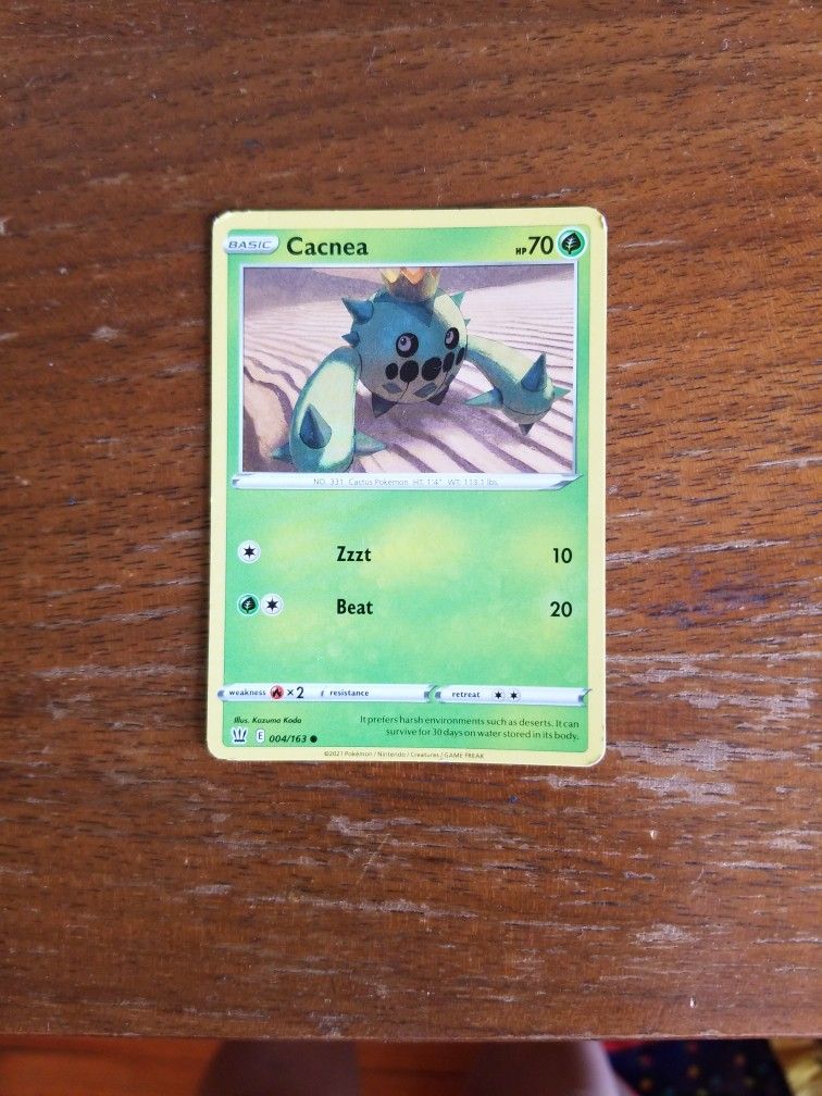 Pokemon Cacnea Card