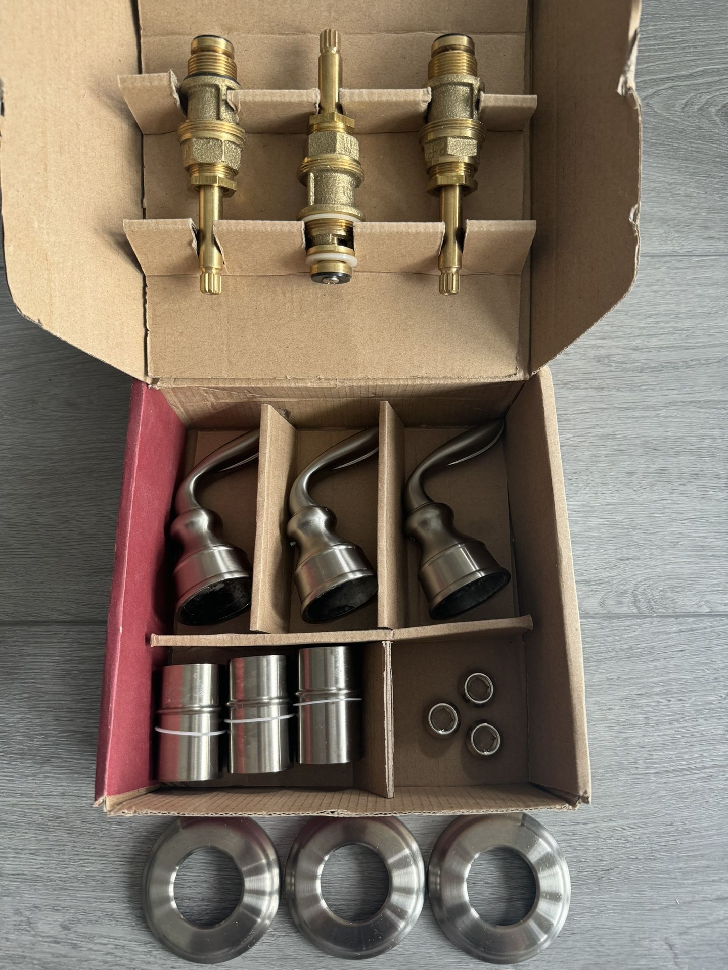 Price Pfister S10-430K Avalon 3-Handle Shower / Tub Kit, Brushed Nickel ...