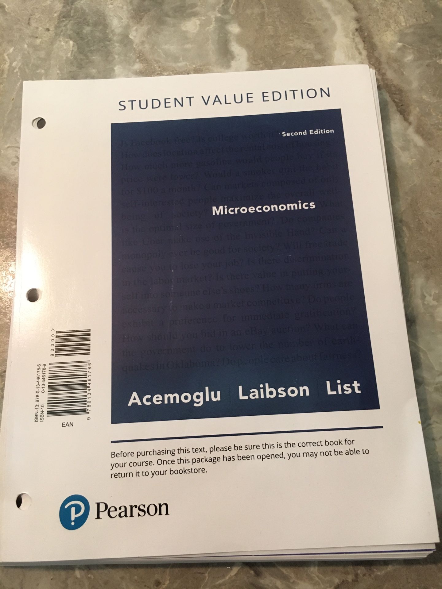 Microeconomics Textbook Pearson