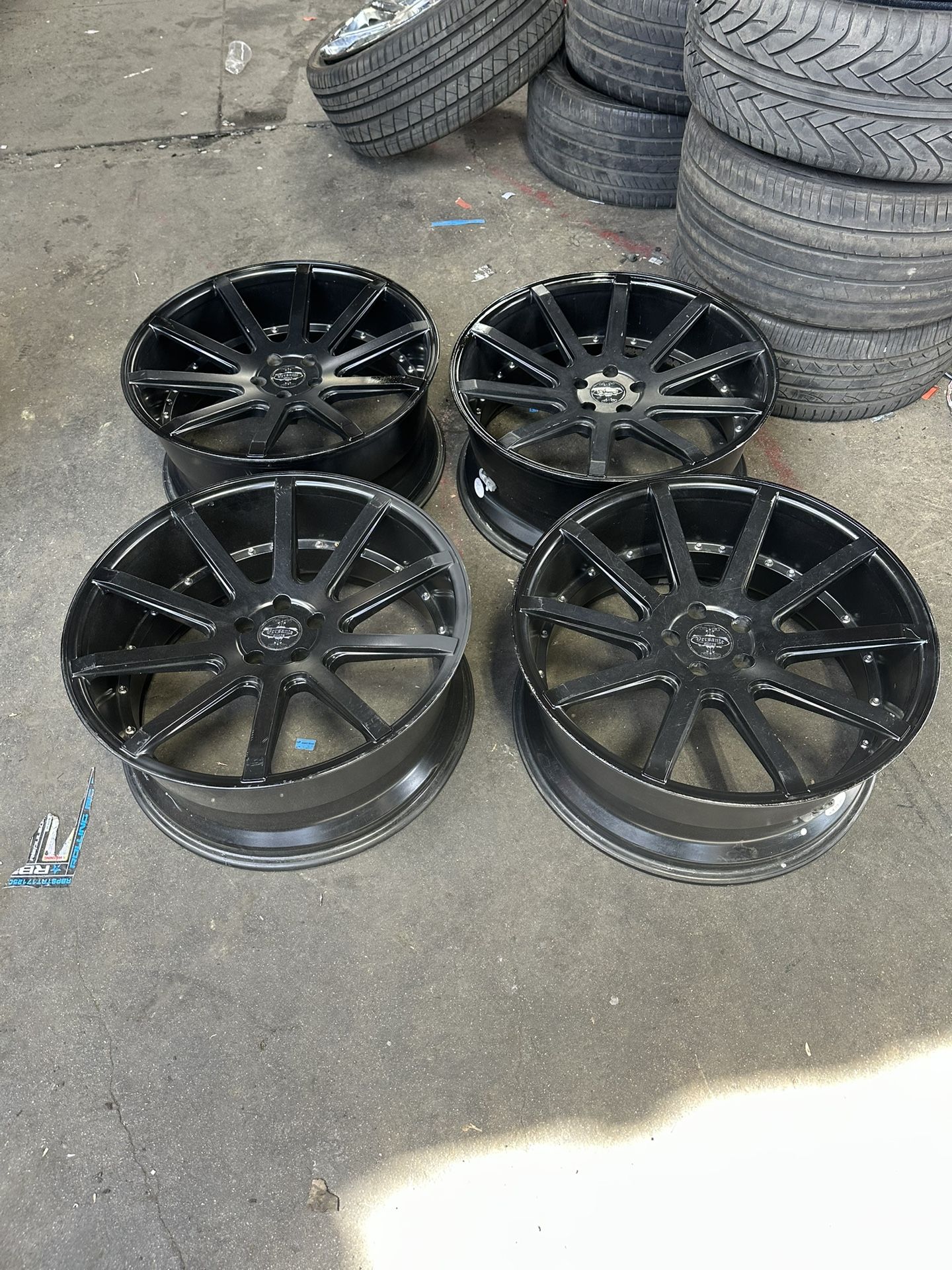 22x9.5 Versante wheels rims 5x115 bolt pattern VE 232 offset 15mm for ...