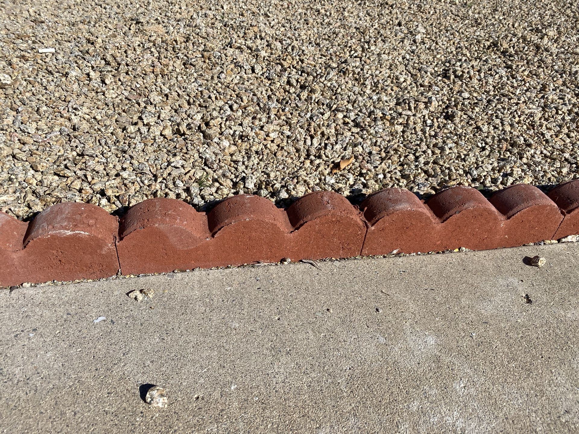 Scalloped Red Straight Edging Stone for Sale in Glendale, AZ - OfferUp