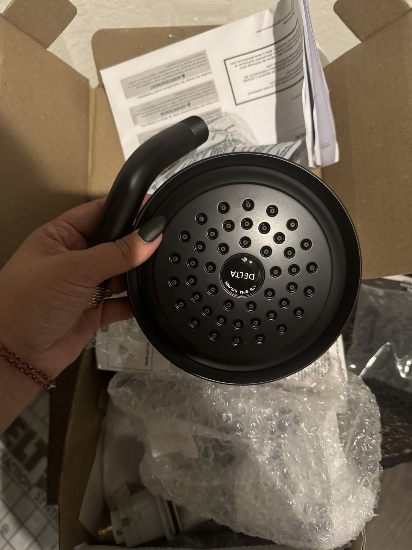 Delta T14432-BL Black Woodhurst 3 Piece Set Shower for Sale in Conroe ...