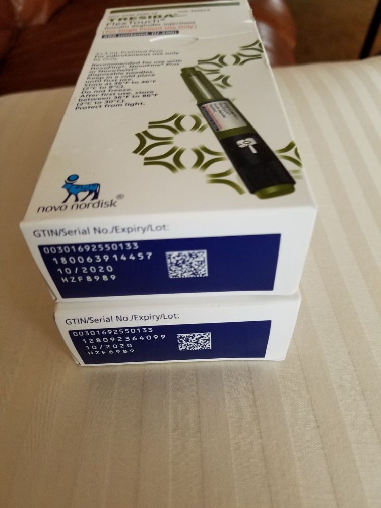Tresiba FlexTouch insulin U-200 (1800 units, 600 units/pen) Long acting ...