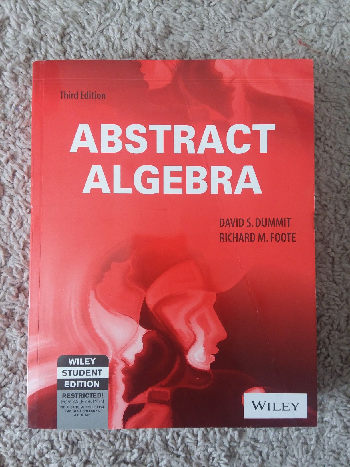 ABSTRACT ALGEBRA BY DAVID S. DUMMIT & RICHARD M. FOOTE PAPER BOOK for ...