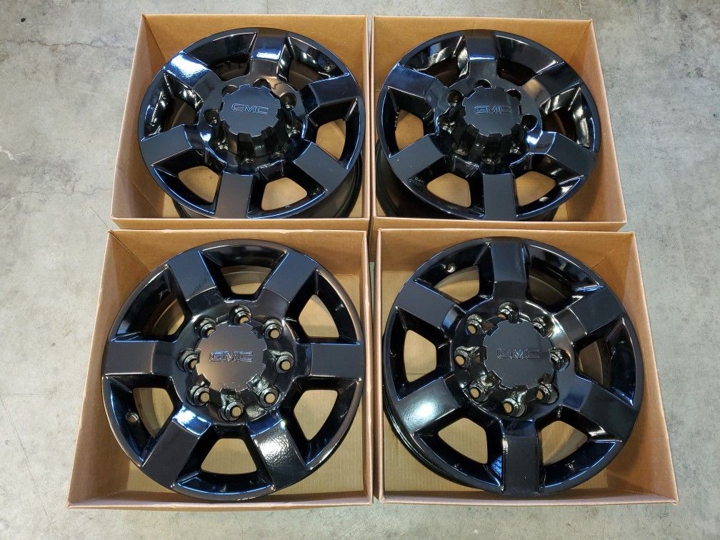 18 INCH FACTORY GMC CHEVY CHEVROLET WHEELS RIMS 8 LUG HD 2500 3500 for Sale in Moreno Valley, CA ...
