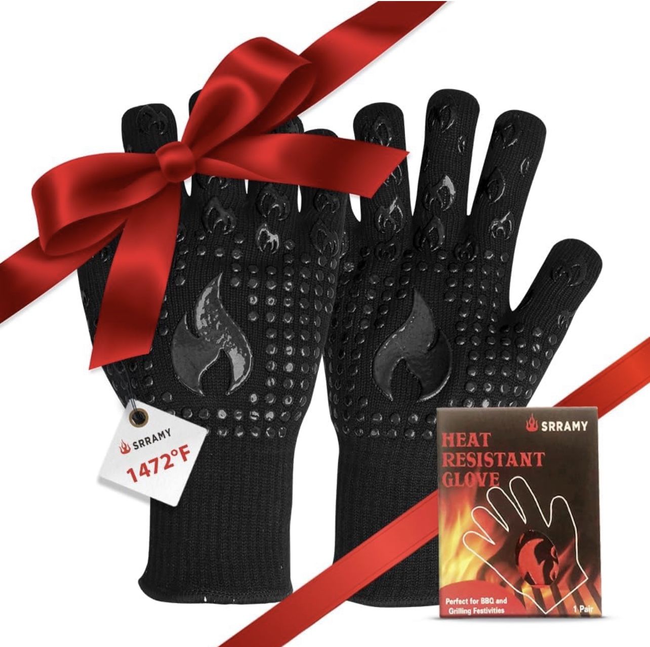BBQ Gloves - 1472°F Extreme Heat Resistant, Fireproof, for Sale in ...