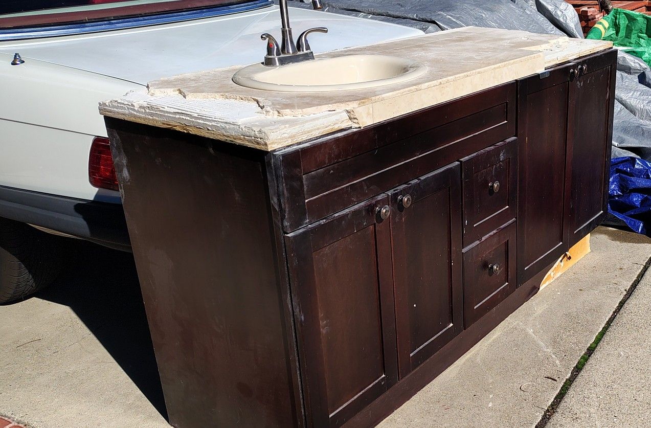 Bathroom cabinets, sink fixtures --FREEEEEEE for Sale in Laguna Hills ...