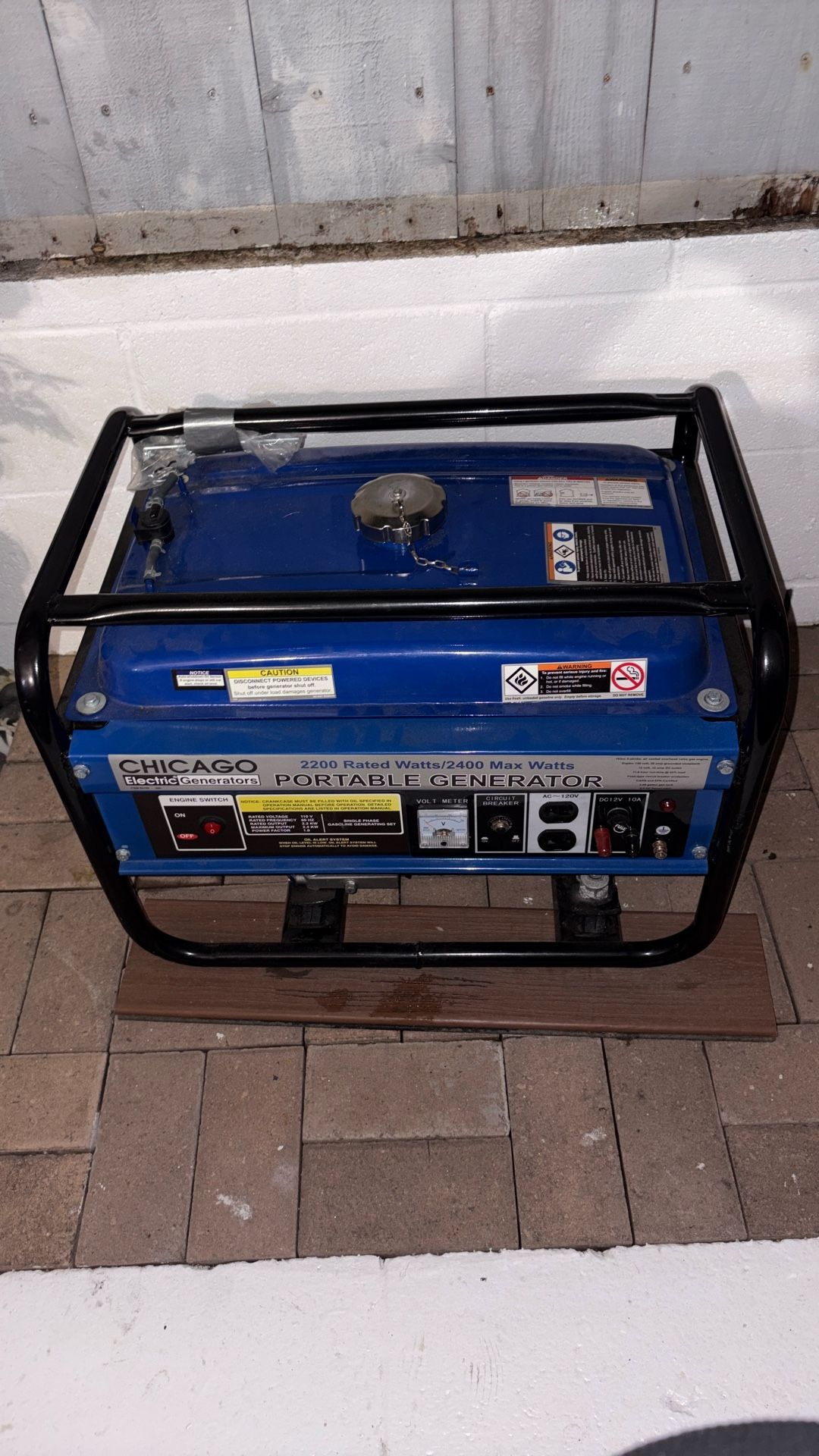 2200 Rated Watts / 2400 Max Watts ( Chicago Generators ) for Sale in ...