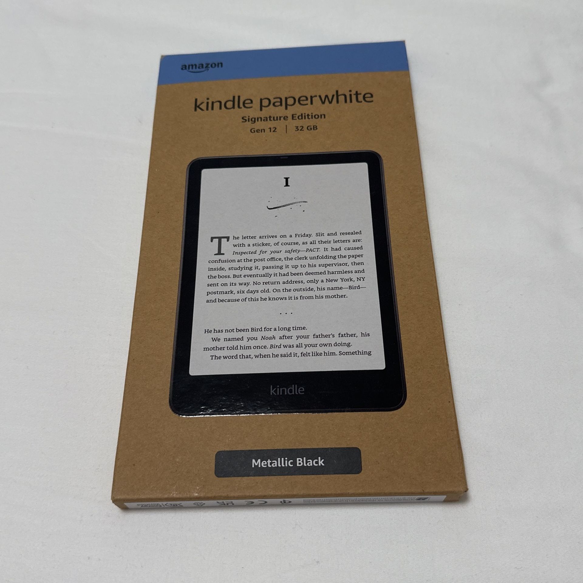 Kindle Paperwhite (12th Gen) - 32GB Metallic Black, Open Box - Brand ...