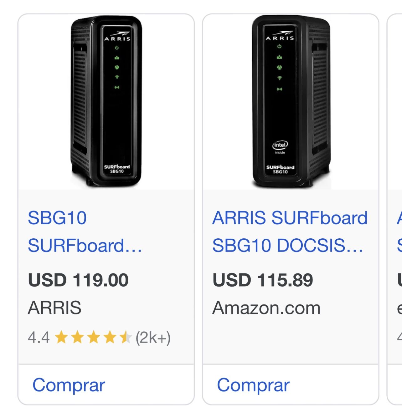Arris Surfboard Cable Modem & Wifi Router Model: sbg10 / Works great ...