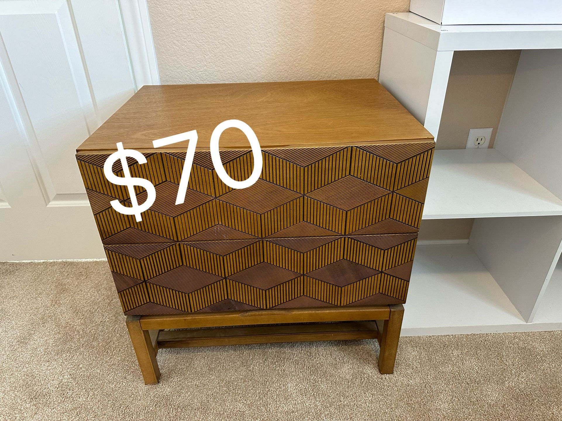 Opalhouse Tachuri Geometric Front Nightstand Nightstands