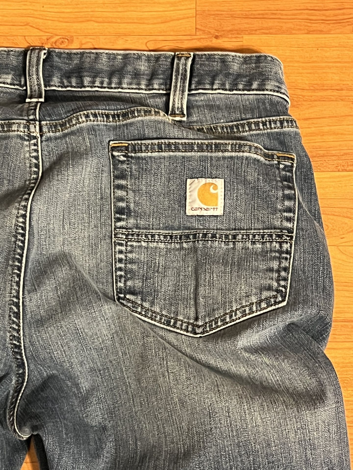 Carhartt Men’s Rugged Relaxed Fit Blue Denim Jeans Sized 36 X 32 ...