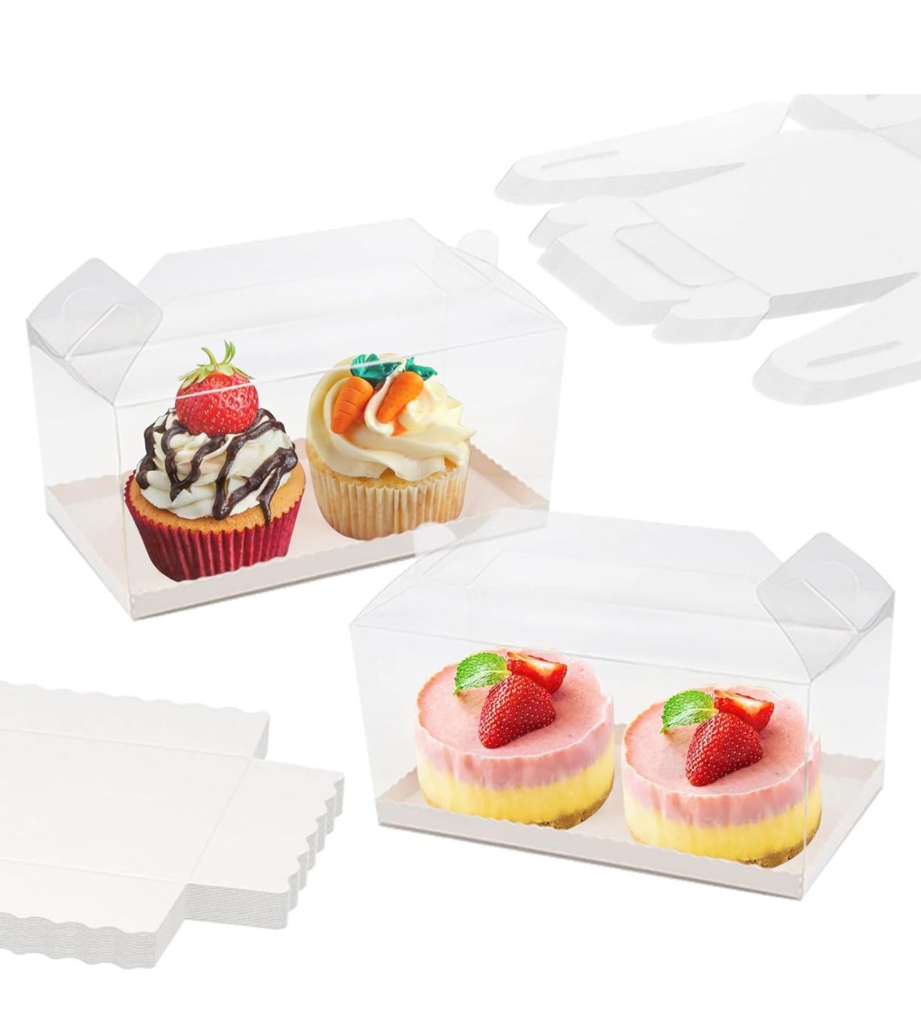 30 Pcs Gable Clear Favor Boxes with Handle for Sale in City Of Industry ...