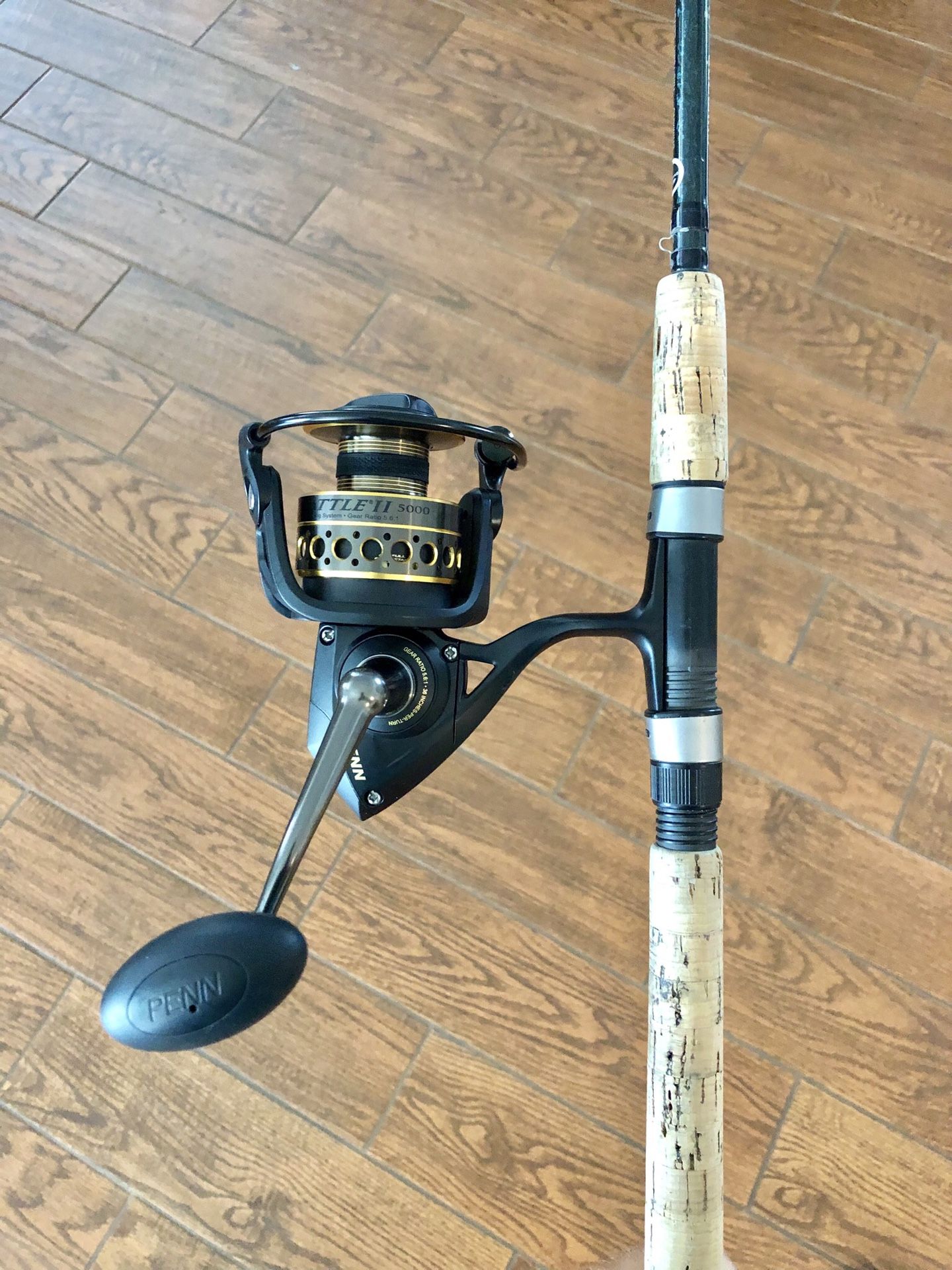 New Penn Battle II 5000 Reel on a Shimano Teramar Rod for Sale in New ...