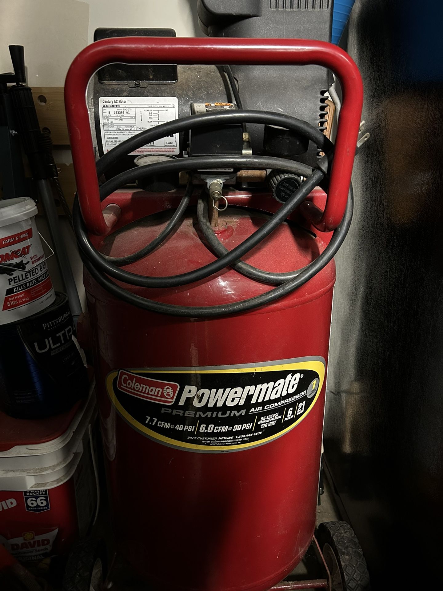 Coleman Powermate Air Compressor for Sale in Palos Heights, IL - OfferUp