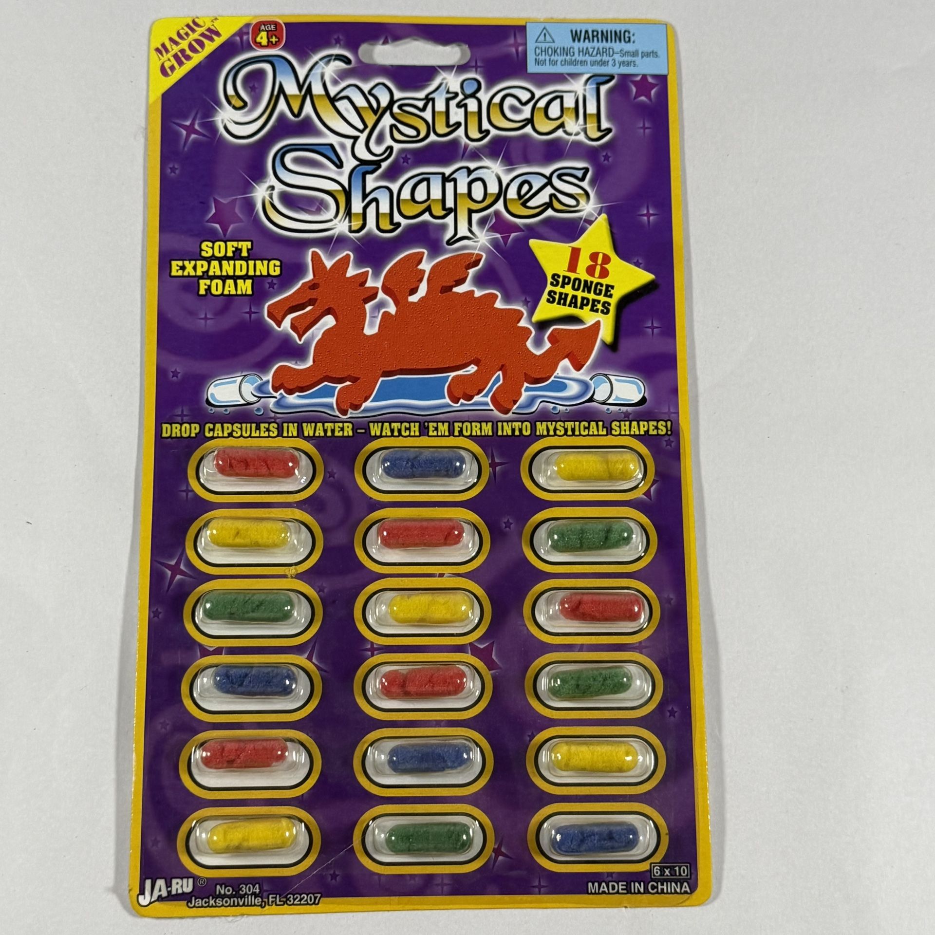 Magic Grow Capsules Mystical Shapes Expanding Sponge Foam Toys 18 Pack ...