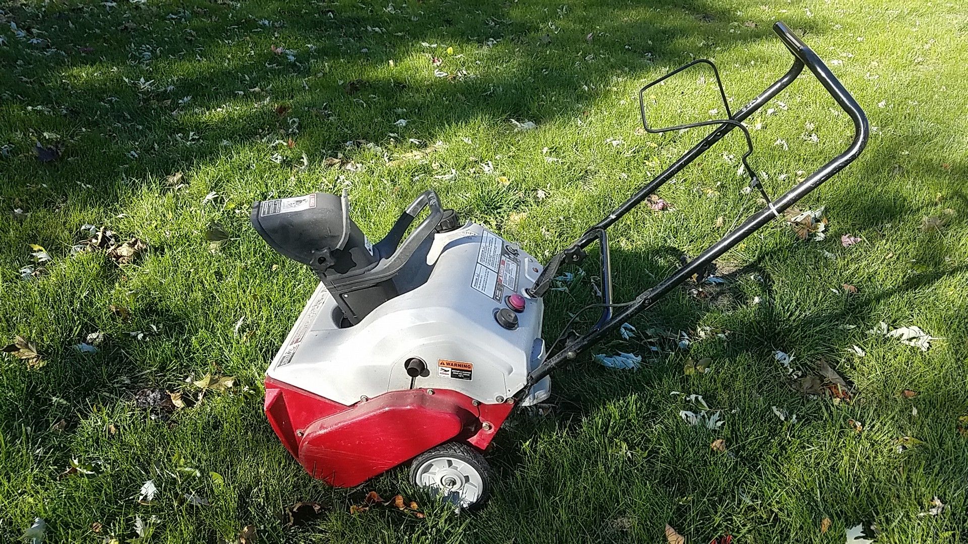 White Outdoor 5.5 HP 2 cycle 21" Snow Blower SnowBlower Snowthrower for ...