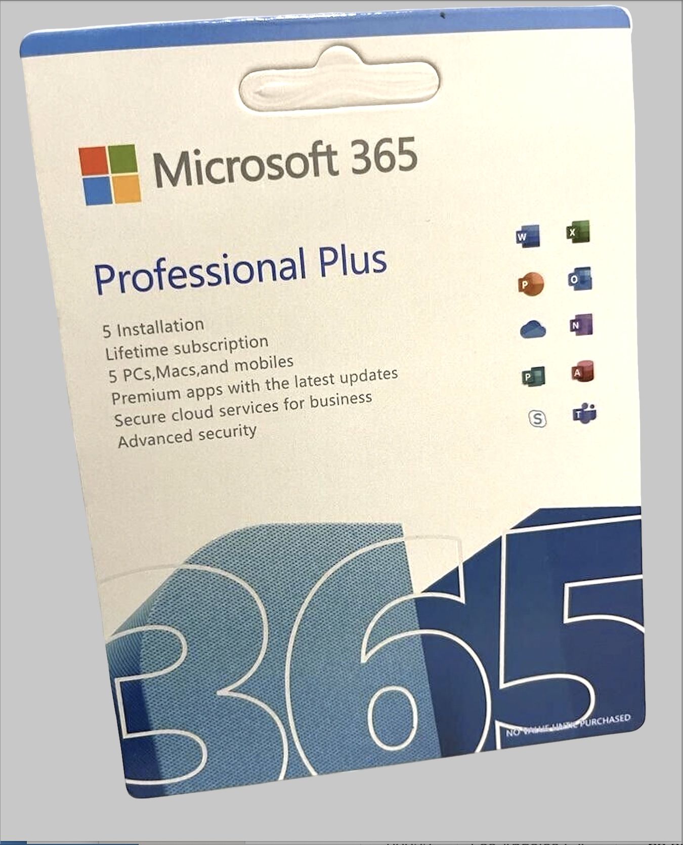 Microsoft Office 365, Lifetime License For 5 Computers, Pc Mac Windows ...