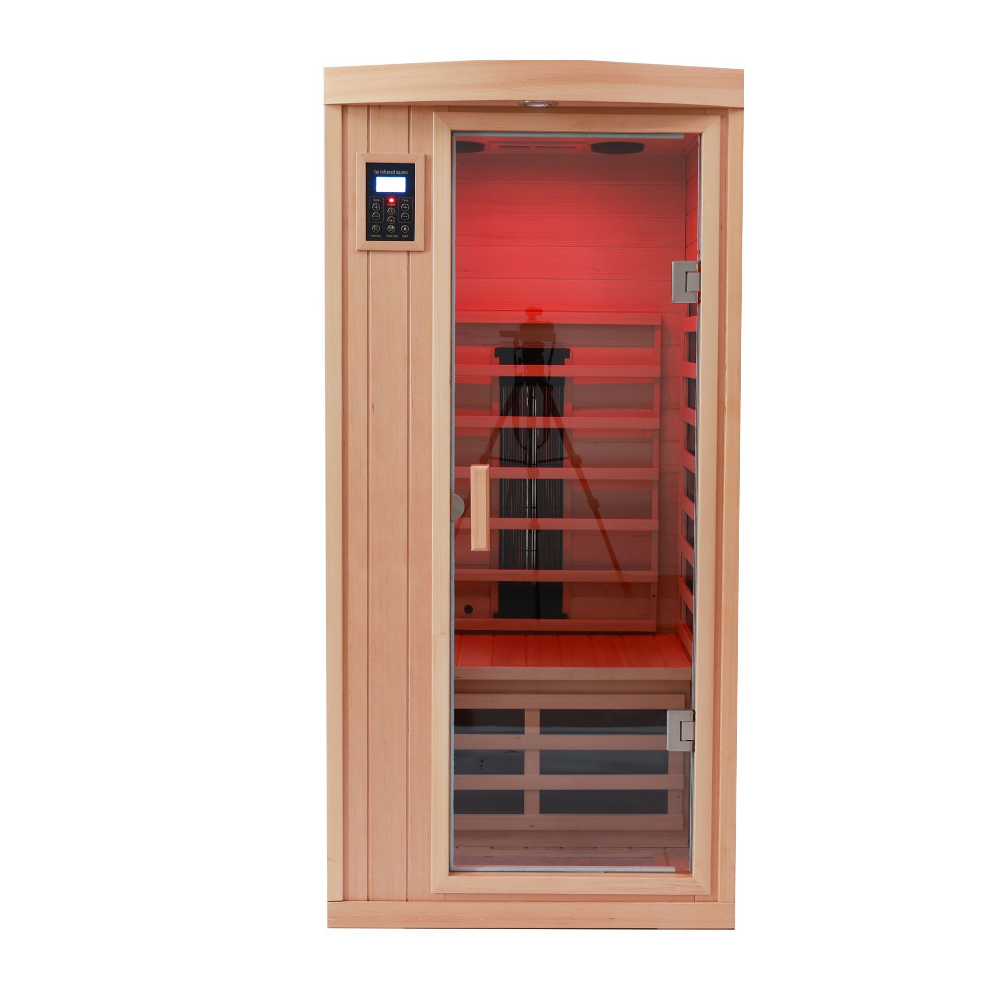 One-person hemlock sauna room Far infrared plus ceramic tube heating ...