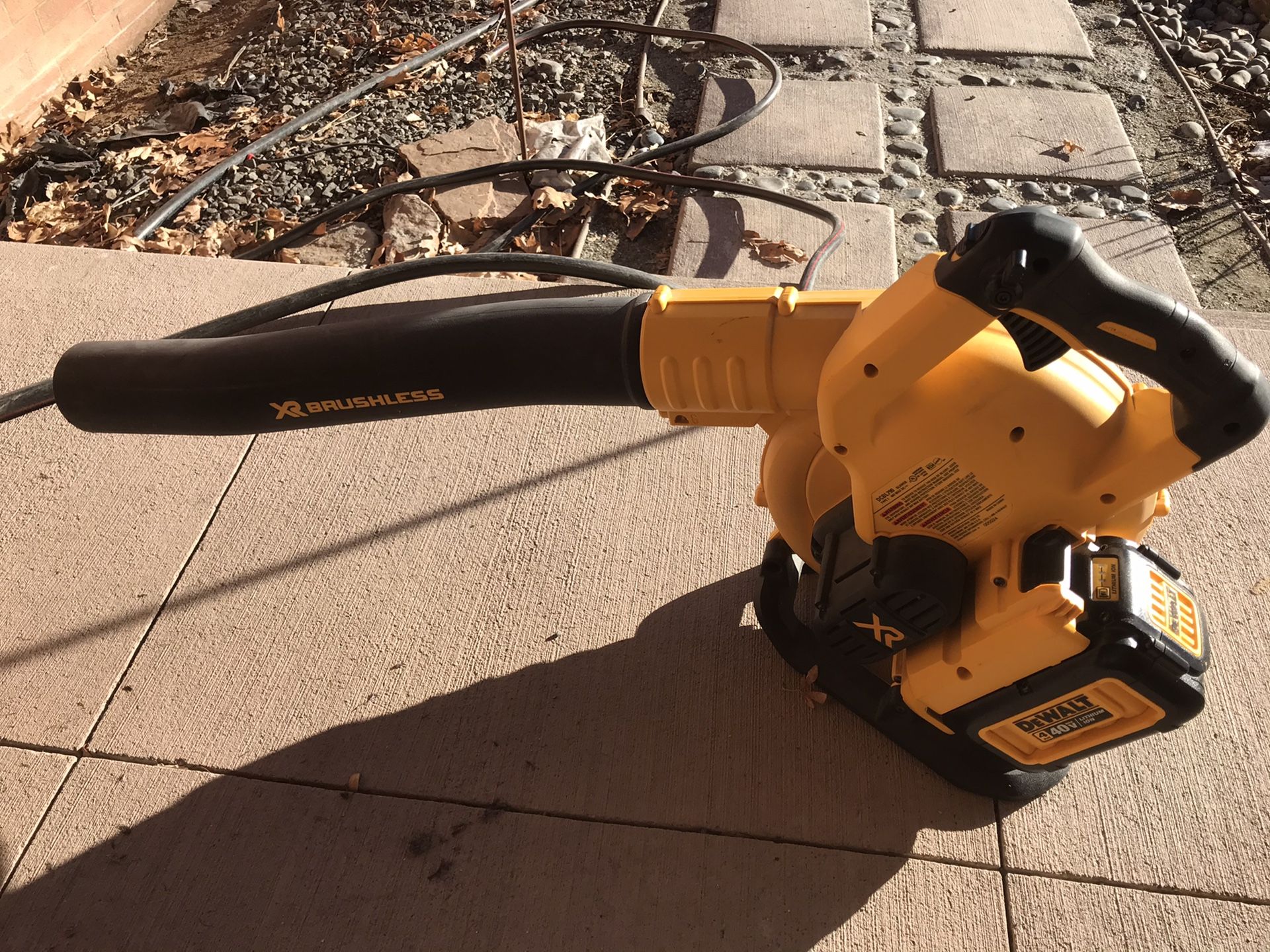 Dewalt blower only battery sold separately DCBL790 asking $100 plus $75 ...