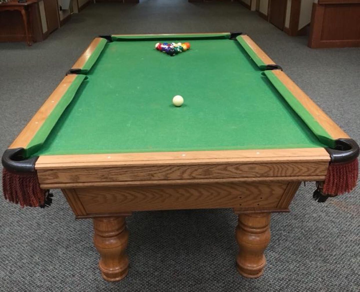 Hercules 8 ft. Pool Table, Delivered, Rubbers, Pockets, Cloth, Acc Kit ...