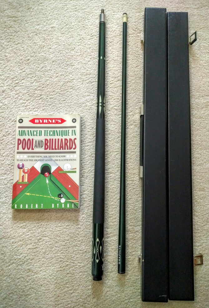 Minnesota Fats Graphite 20oz Pool Cue with Case and Instructional Book ...