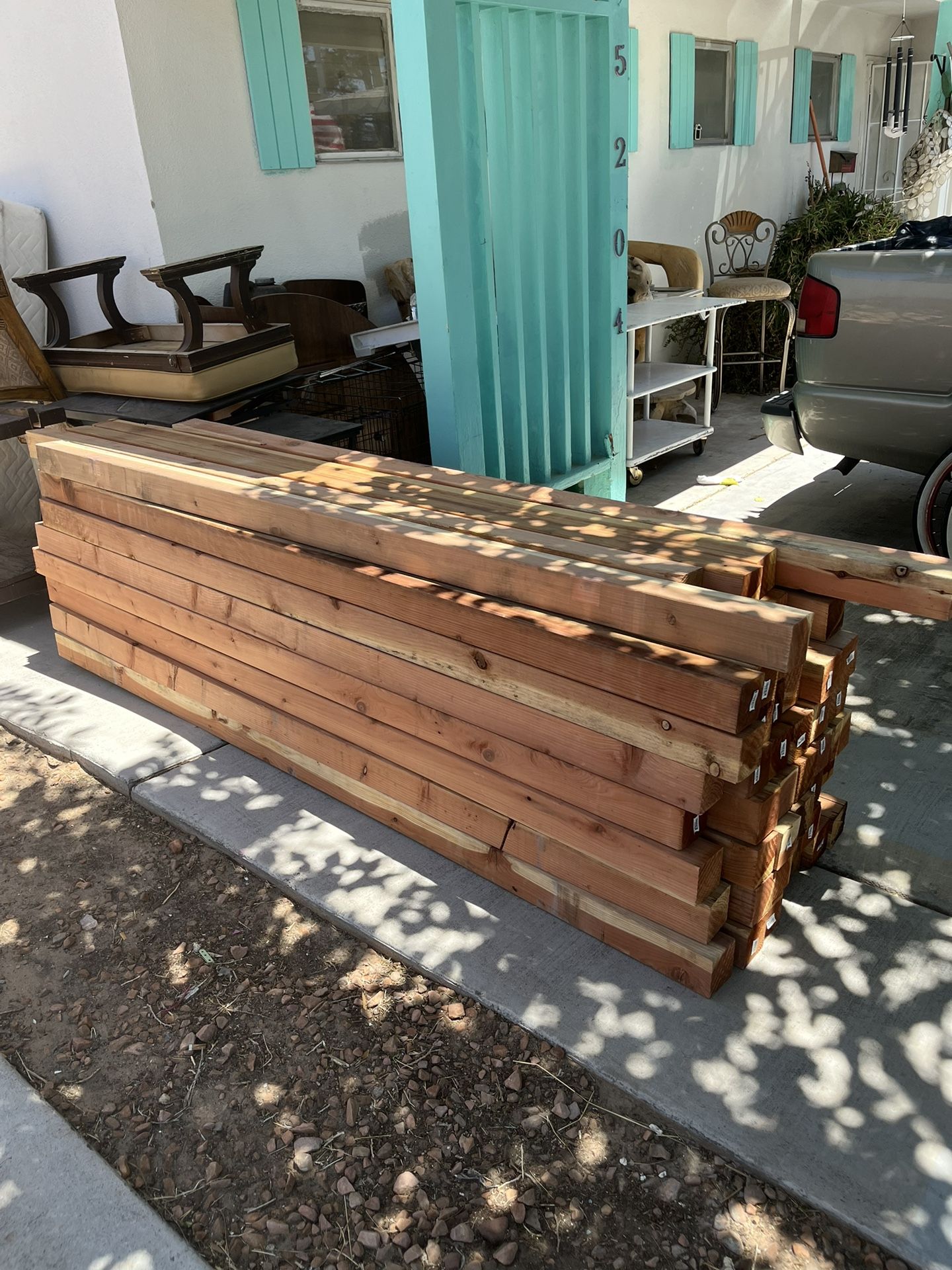 RedWood Fence Post 4x8 for Sale in Las Vegas, NV - OfferUp
