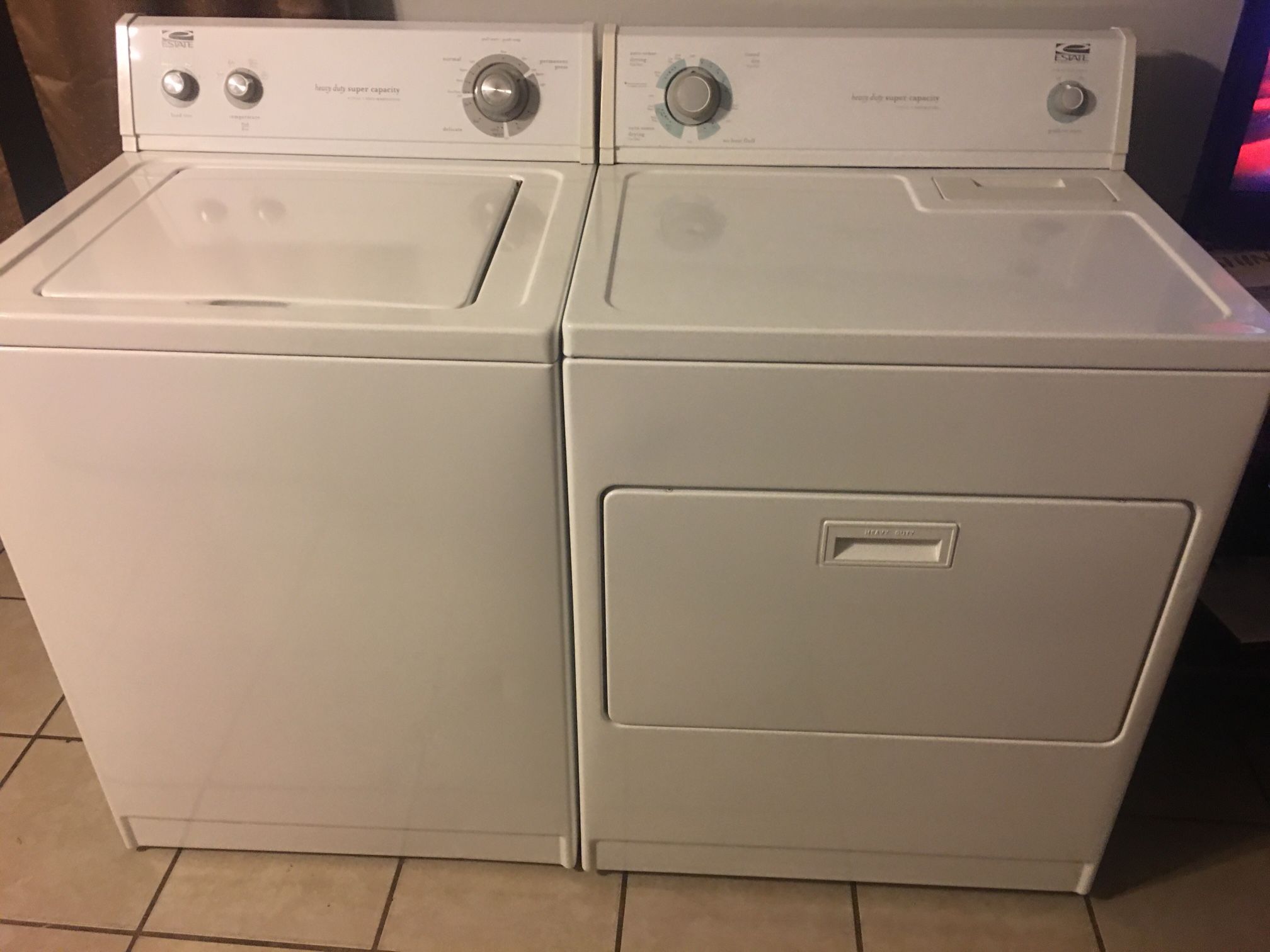 Estate By Whirlpool Washer and Electric Dryer Set $300 for Sale in ...