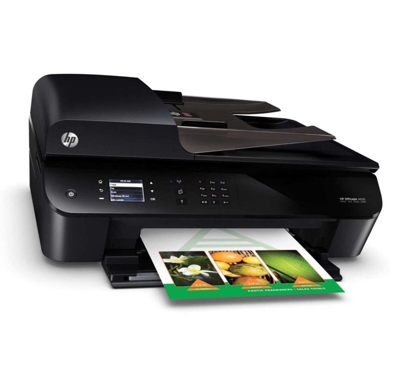 HP Officejet 4630 Wireless Printer, Scanner, Copier, Fax machine all in ...