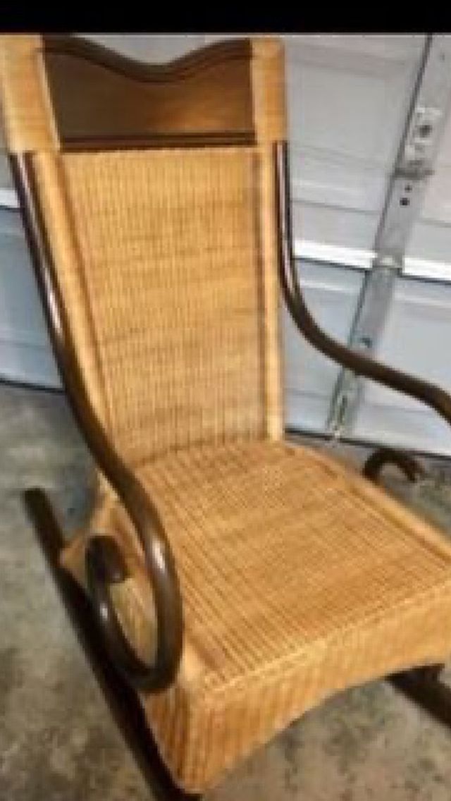 Pier One Imports Rattan Rocking Chair for Sale in Puyallup, WA - OfferUp