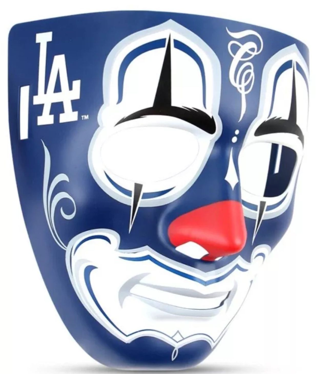 Mister Cartoon X MLB Clown Mask Halloween Los Angeles Dodgers for Sale ...