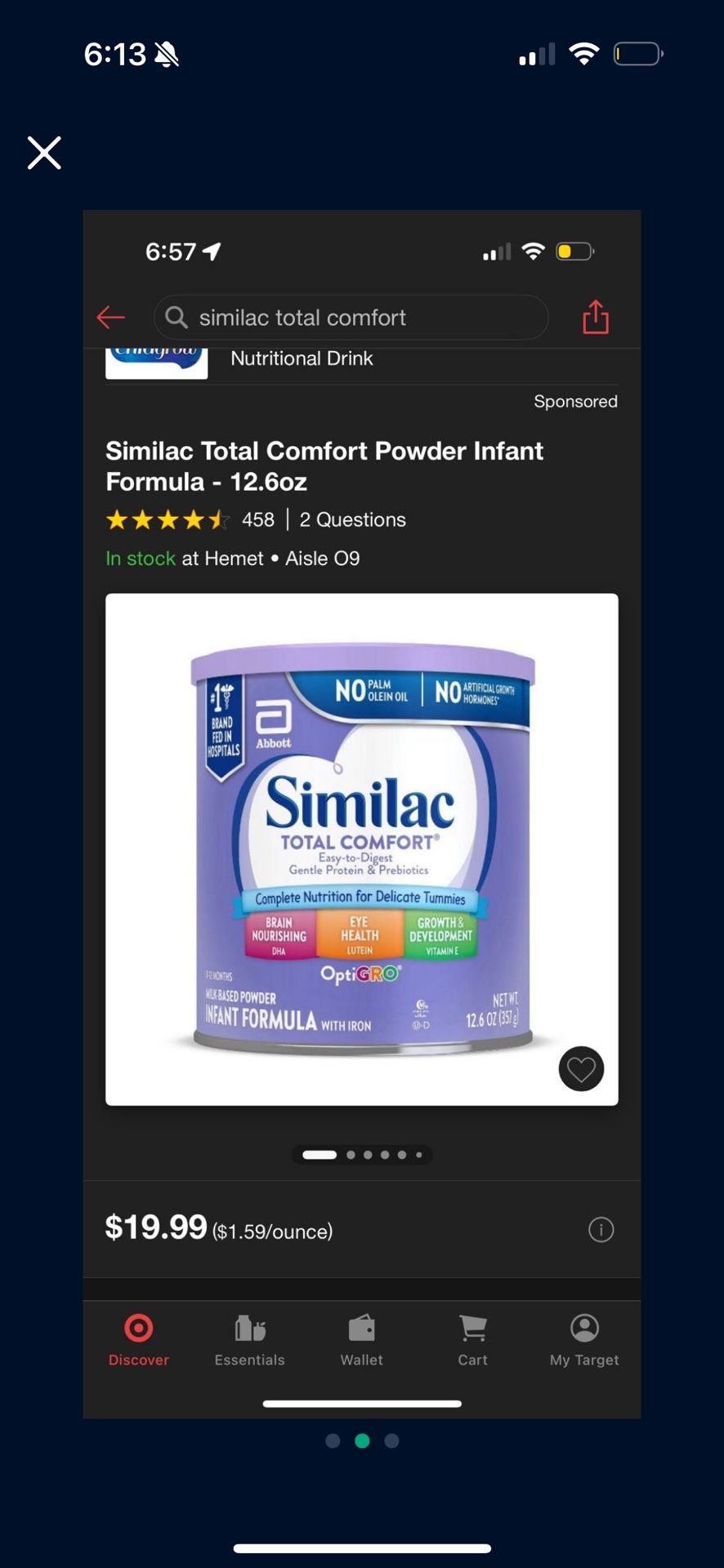 Similac Total Comfort for Sale in San Jacinto, CA - OfferUp