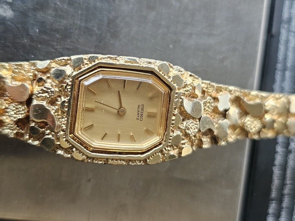 14k SOLID GOLD SEIKO WATCH for Sale in Phoenix, AZ - OfferUp