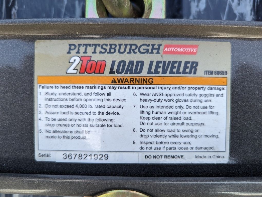 2 Ton Capacity engine Load Leveler for Sale in Fontana, CA - OfferUp