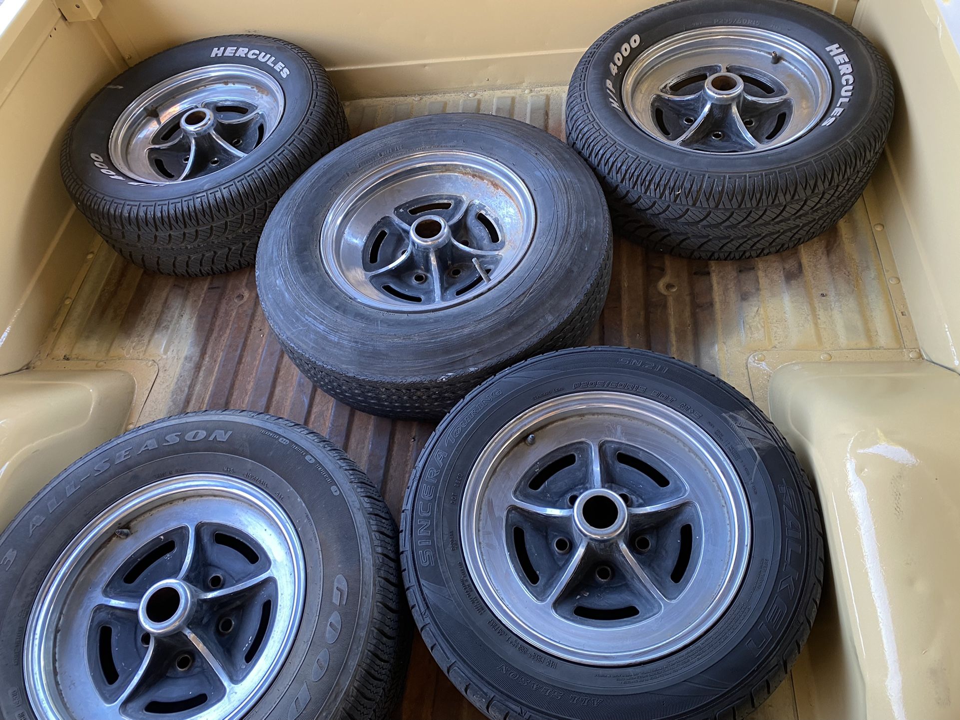 Set Of 5 Old School GM/Chevy Wheels 5x5 - $300 for Sale in Torrance, CA ...