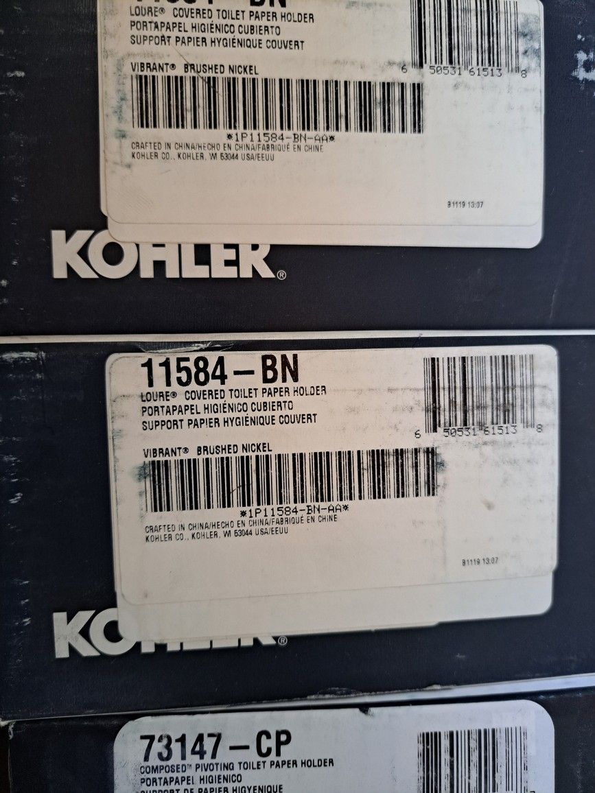KOHLER K-11584-BN Vibrant Brushed Nickel Loure Covered horizontal ...