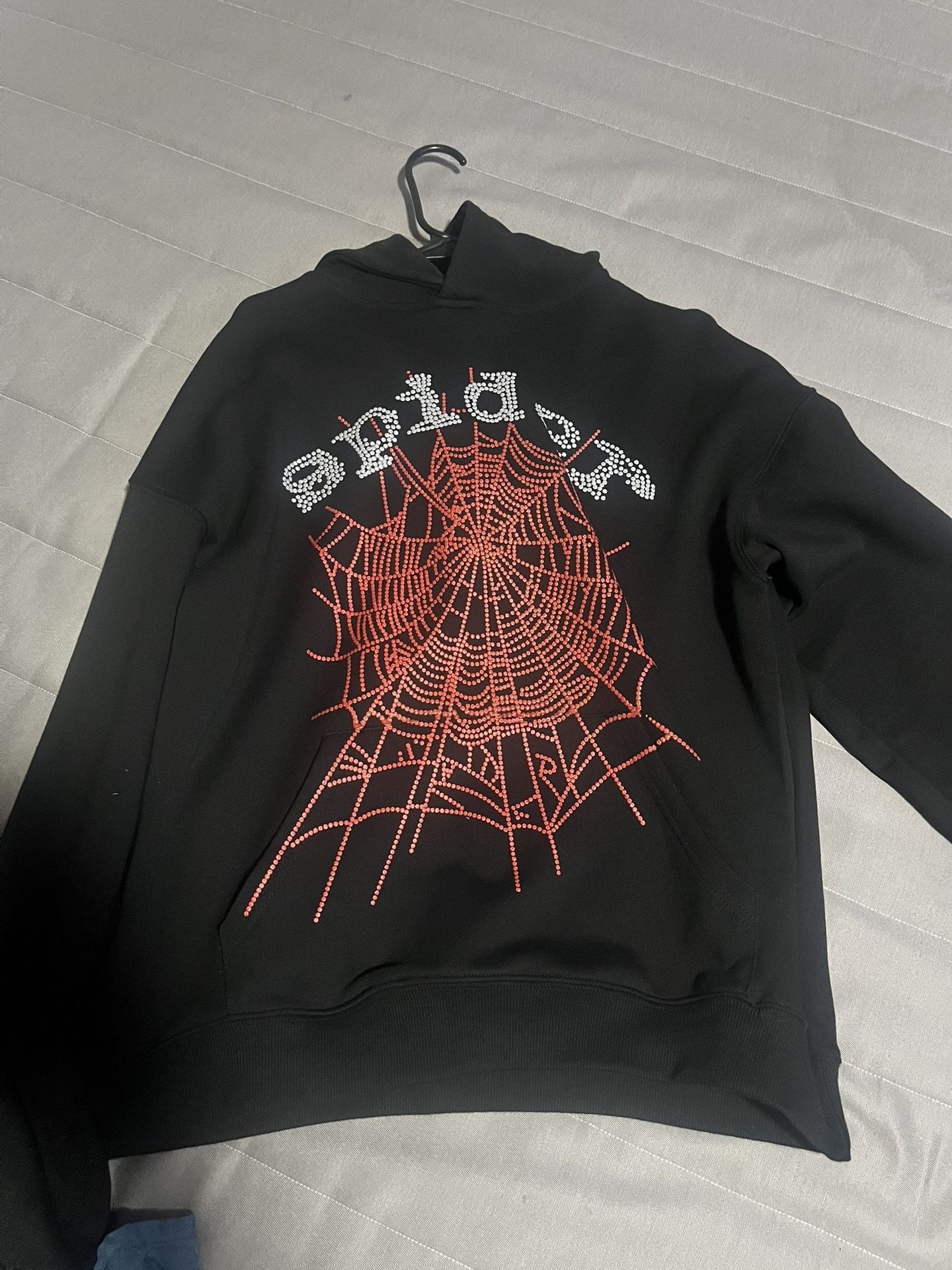 Black And Red Rhinestone Spider Hoodie Size Large for Sale in Antioch ...