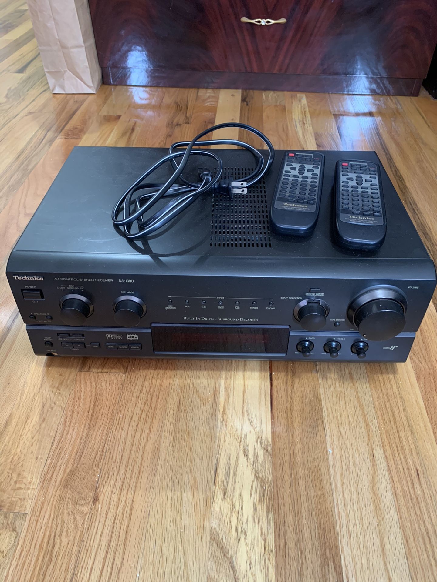 Technics SA-G90 Digital 5.1 Surround Sound Receiver Optical & Phono ...