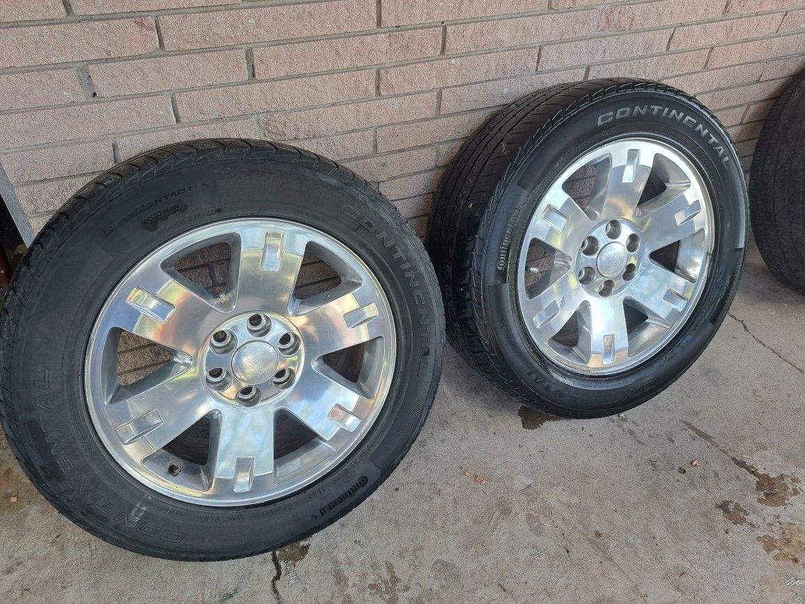 Rims And Tires For Gmc Or Chevrolet 6 Lugs 20" for Sale in Jacinto City ...