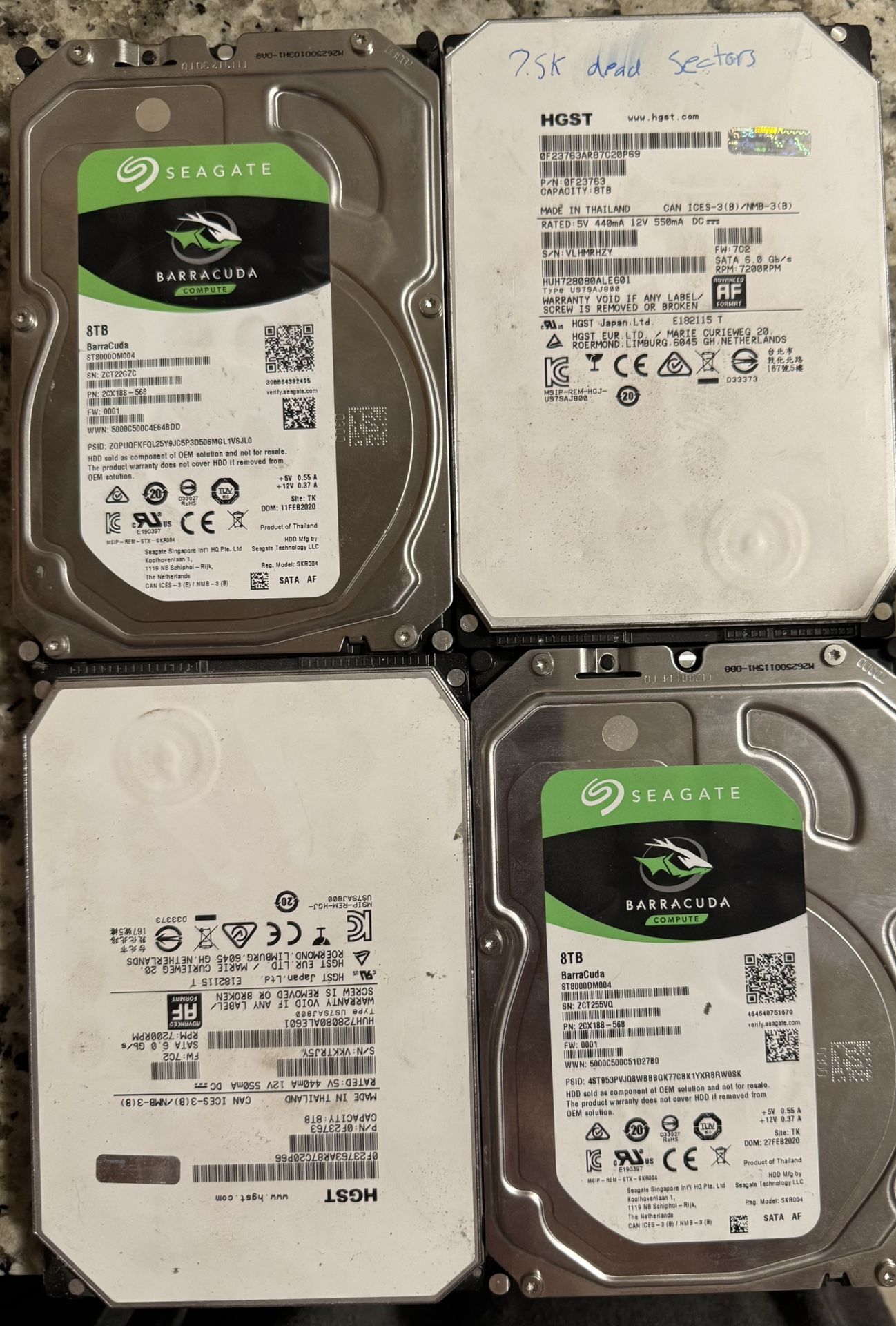 8TB SATA HDD 4xAvailable for Sale in Las Vegas, NV - OfferUp