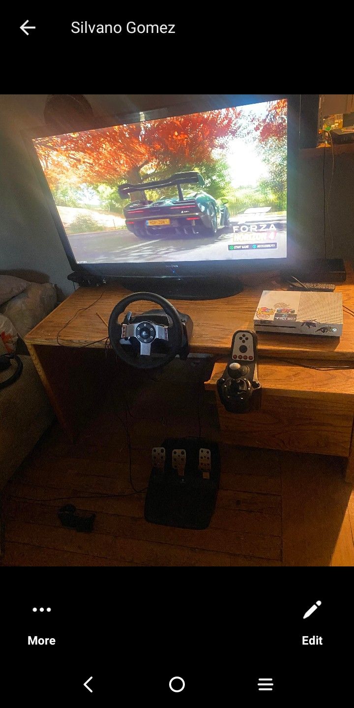 Logitech G27 For PC Works On Xbox But Needs A Converter for Sale in ...