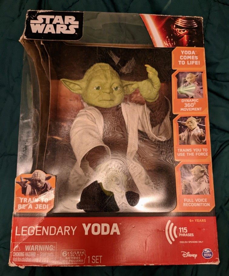 Star Wars Legendary Yoda Interactive Animatronic Spin Master 2015 for ...