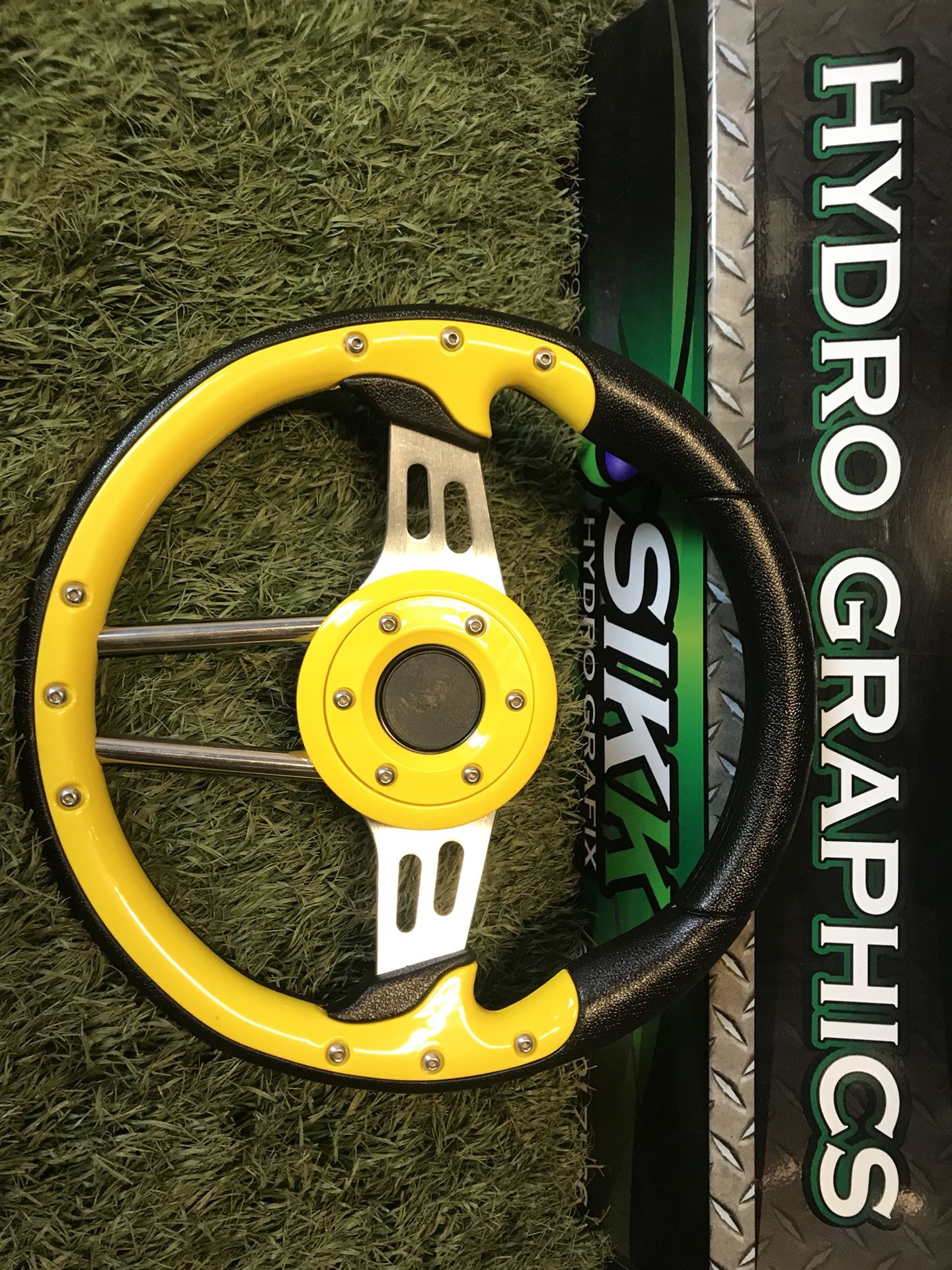 Custom Yellow Golf Cart Steering Wheel for Sale in Haslet, TX - OfferUp