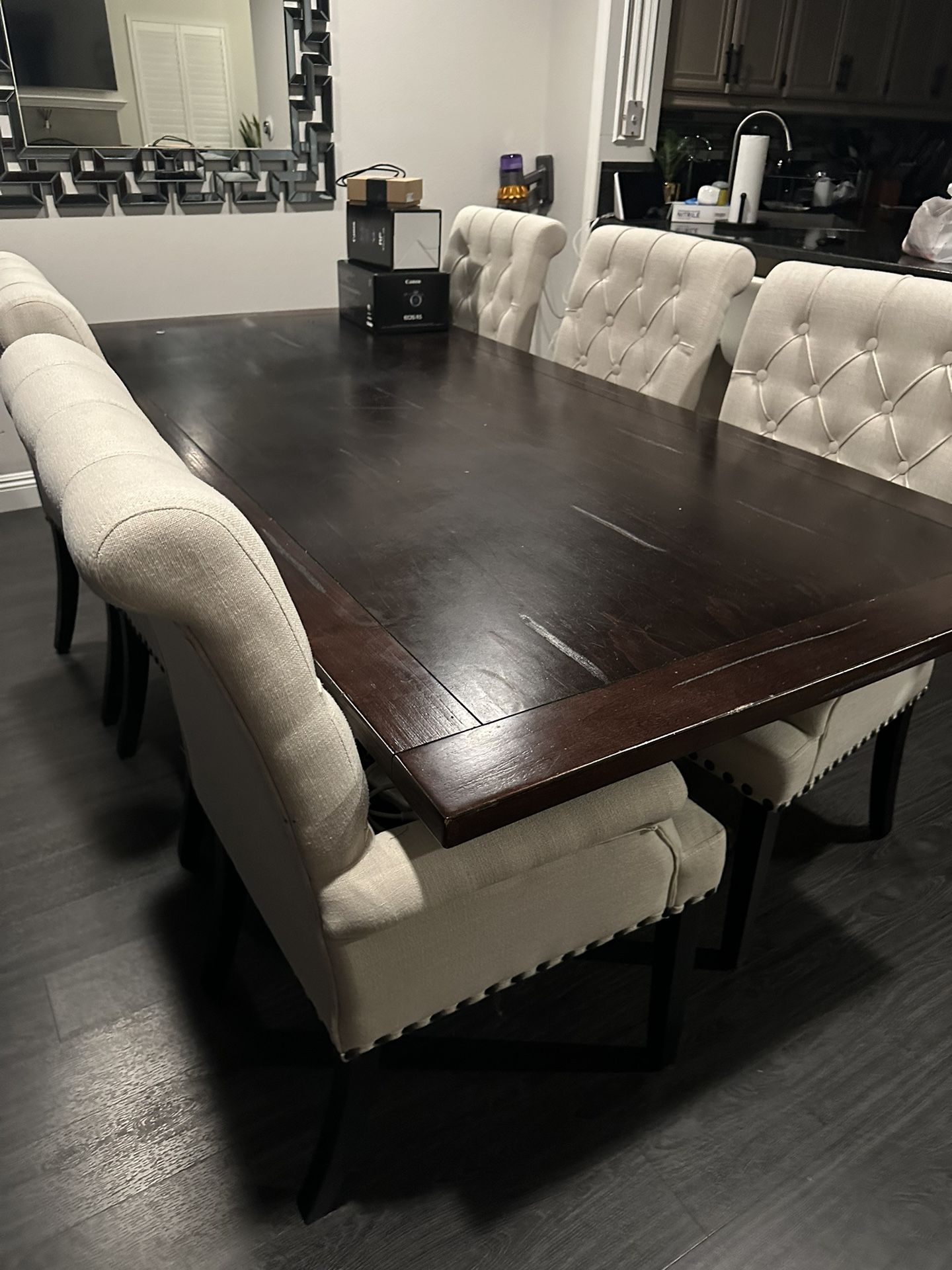 Full Dining Table Set (includes 6 Chairs) $500 for Sale in Fountain ...