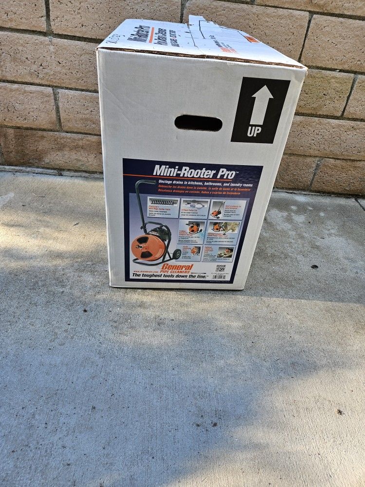 3/8 in. 75 ft. Mini-Rooter Pro Floor Model Drain Cleaning Machine for ...